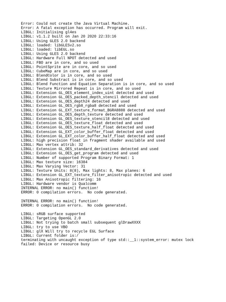 Java Virtual Machine Initialization Error | PDF