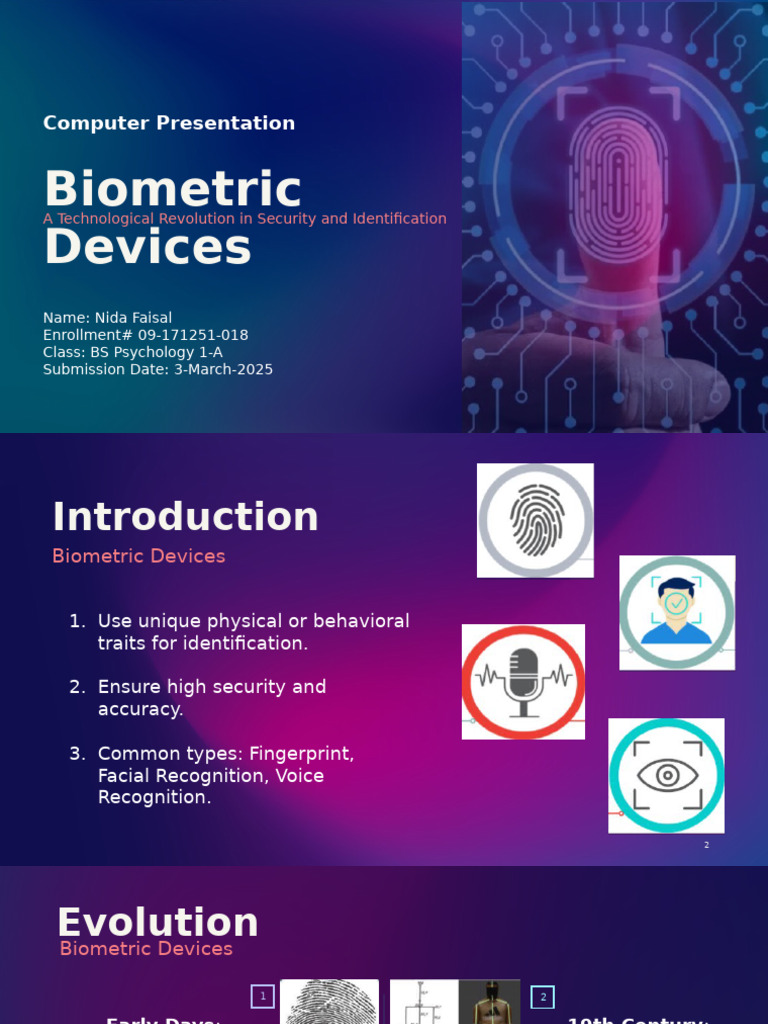 Biometric Devices: Security Revolution | PDF