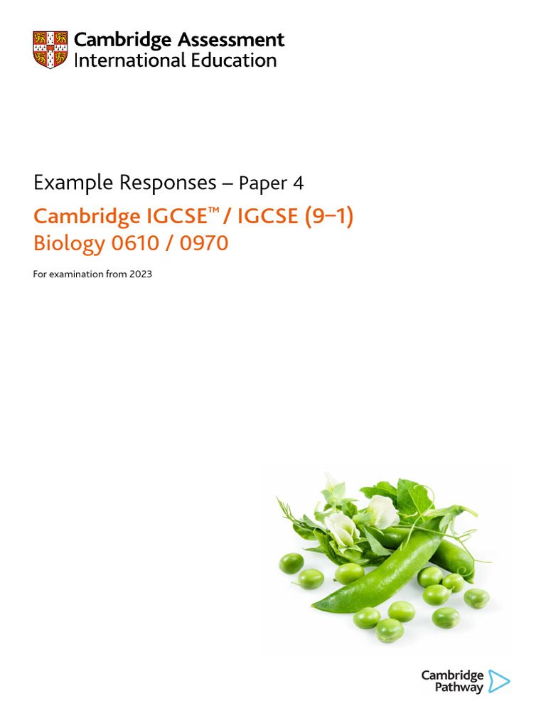 0610 Example Candidate Responses Paper 4 (For Examination From 2023 ...