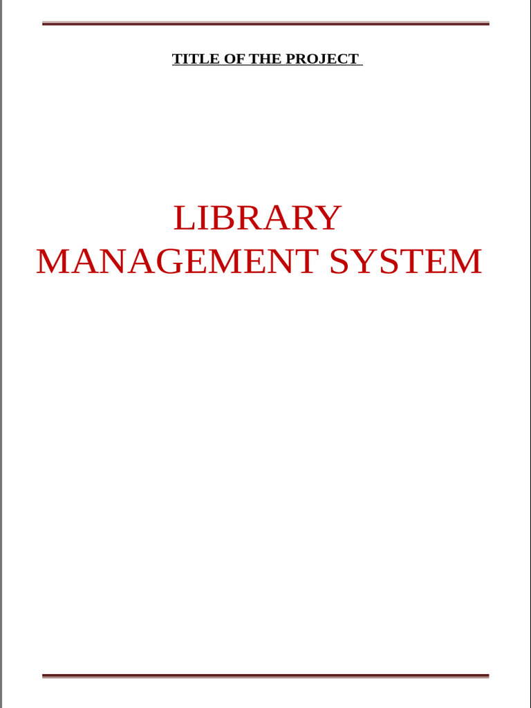 The Digital Library Mangement System | PDF | World Wide Web | Internet & Web