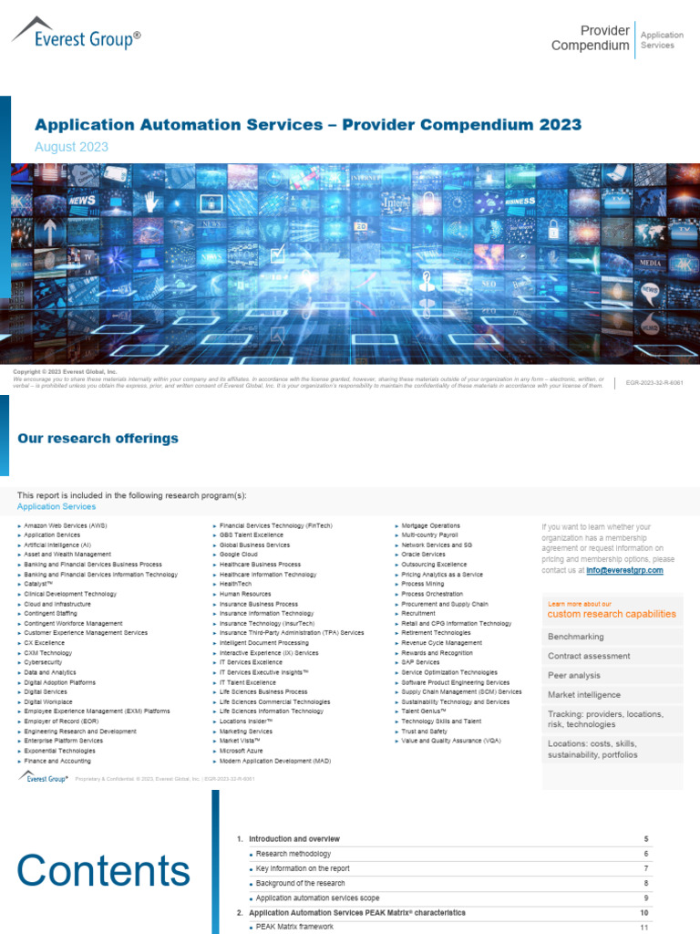 Everest Group - Application Automation Services - Provider Compendium ...