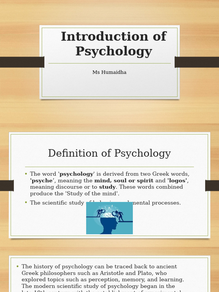 Introduction of Psychology | PDF | Psychology | Behavioural Sciences
