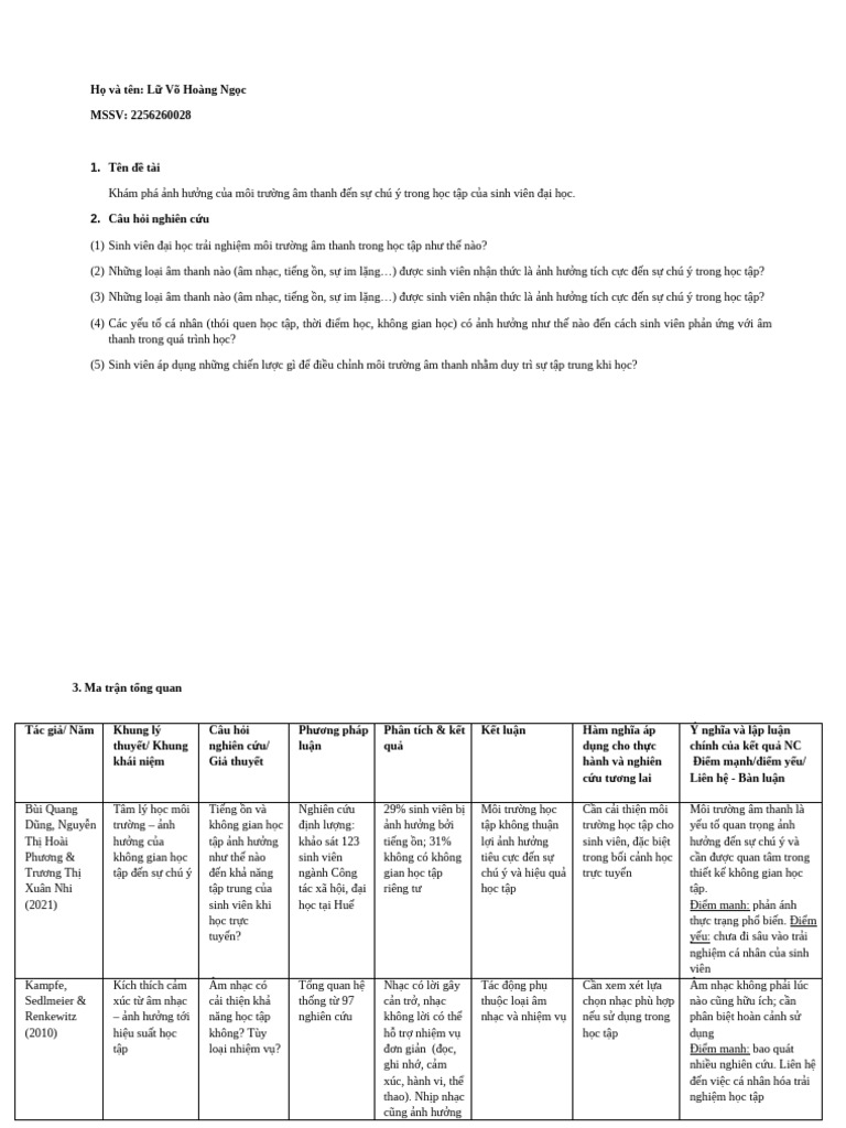 Lu Vo Hoang Ngoc - Bai Tap 2 | PDF