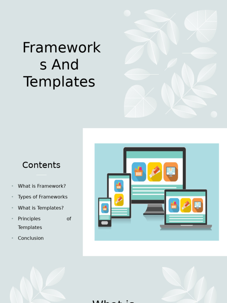 Understanding Frameworks and Templates | PDF | Software Engineering ...