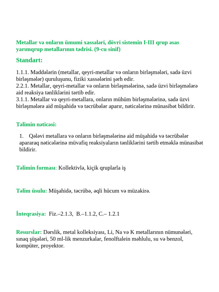 Metallar | PDF