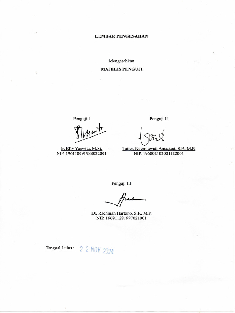 Lembar Pengesahan - Angger | PDF