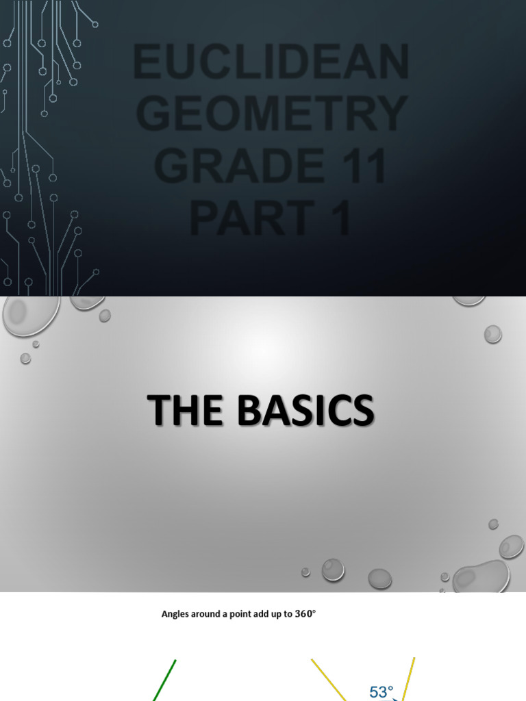 Grade 11 Euclidean Geometry Notes | PDF | Circle | Triangle