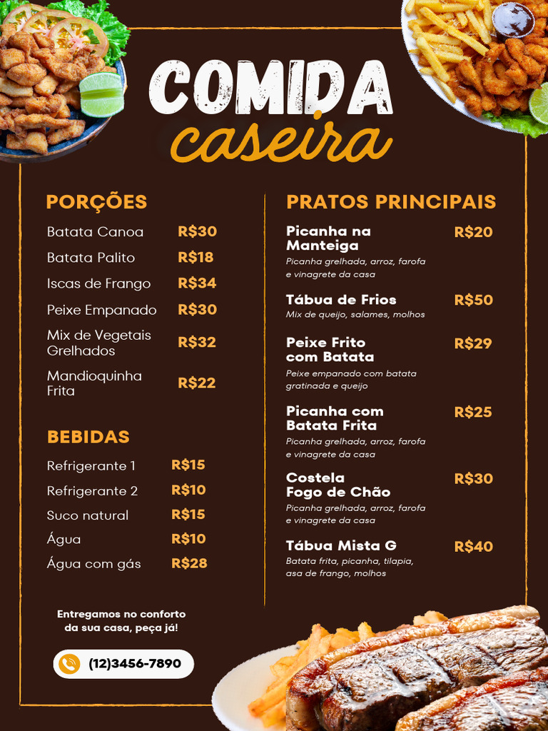Cardápio lanchonete comida restaurante | PDF