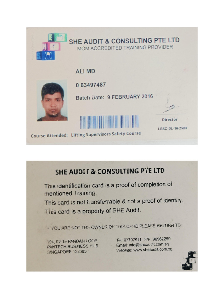 Ali MD Lifting License | PDF