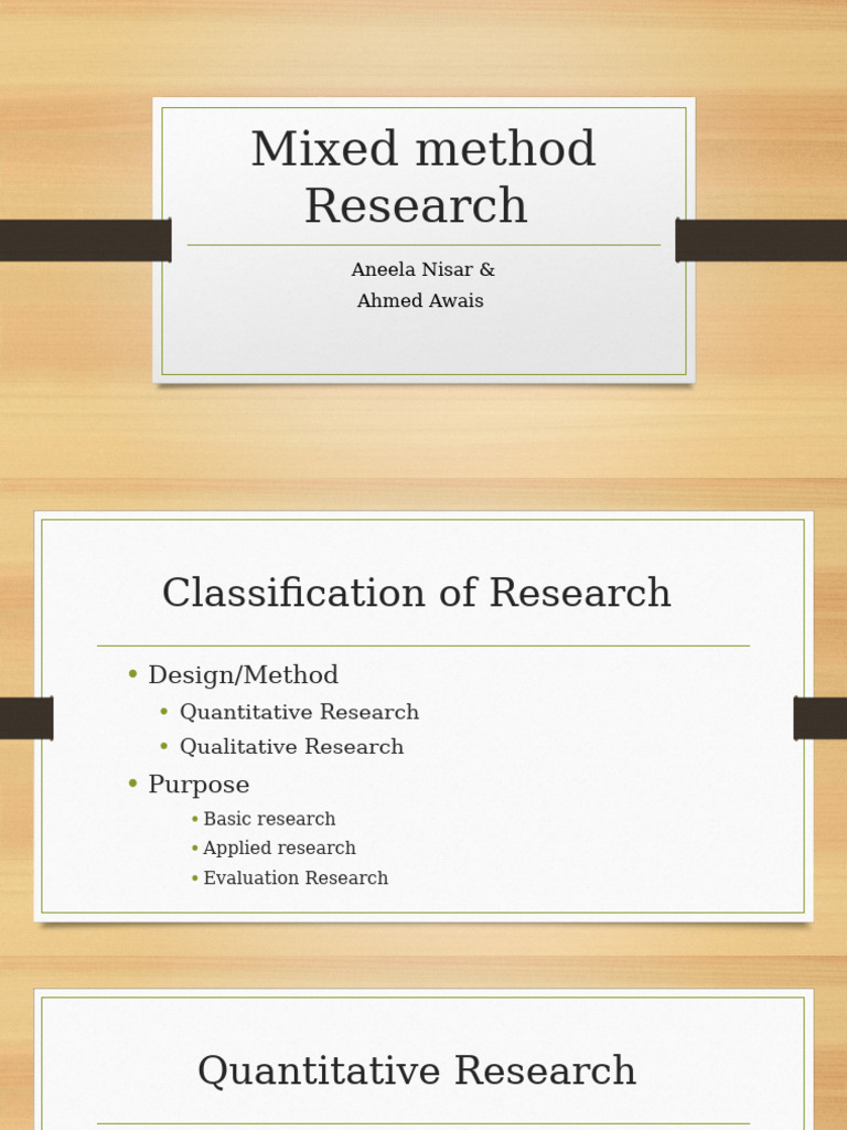 Mixed Method Research | PDF | Quantitative Research | Qualitative Research