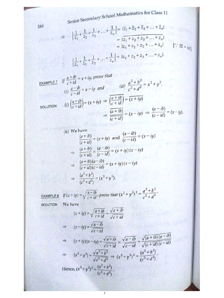 COMPLEX Numbers and Quadratic Equation Part 2 | PDF