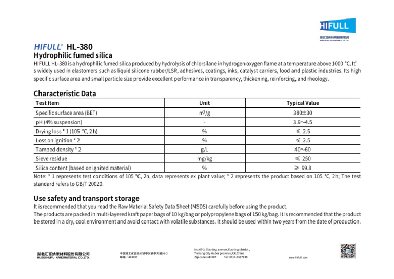 TDS - HL - 380 | PDF