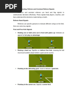 Netball Umpire Hand Signals Guide | PDF | Hand | Arm