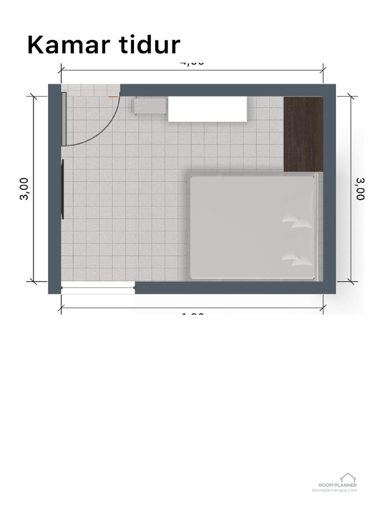 Kamar Tidur - Denah Kamar | PDF