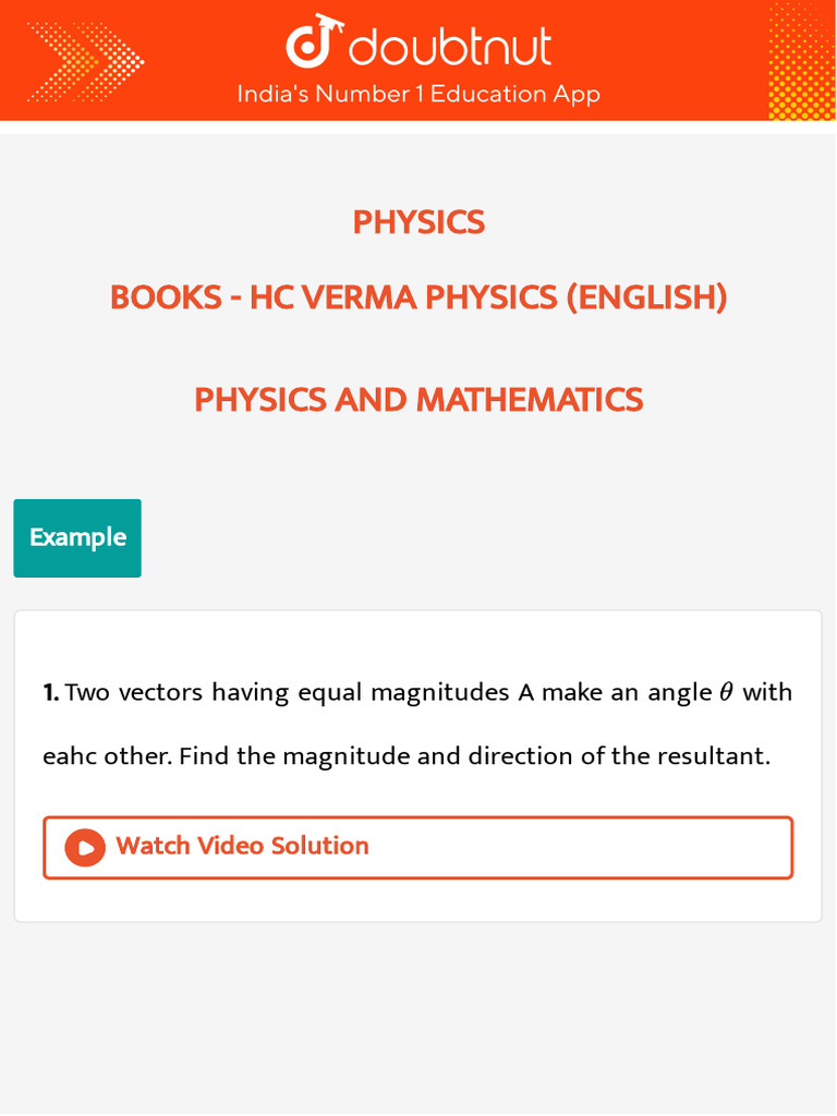 Physics Vector Problems and Solutions | PDF | Euclidean Vector | Force