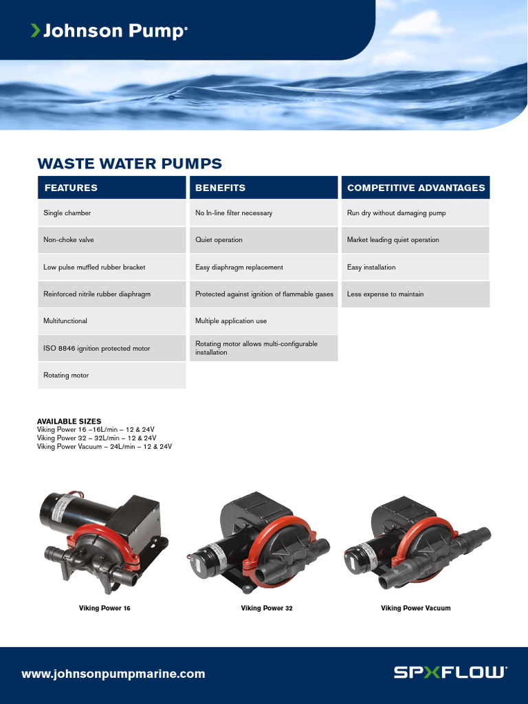 JPM Waste-Water-Pumps GB | PDF | Mechanical Engineering | Equipment
