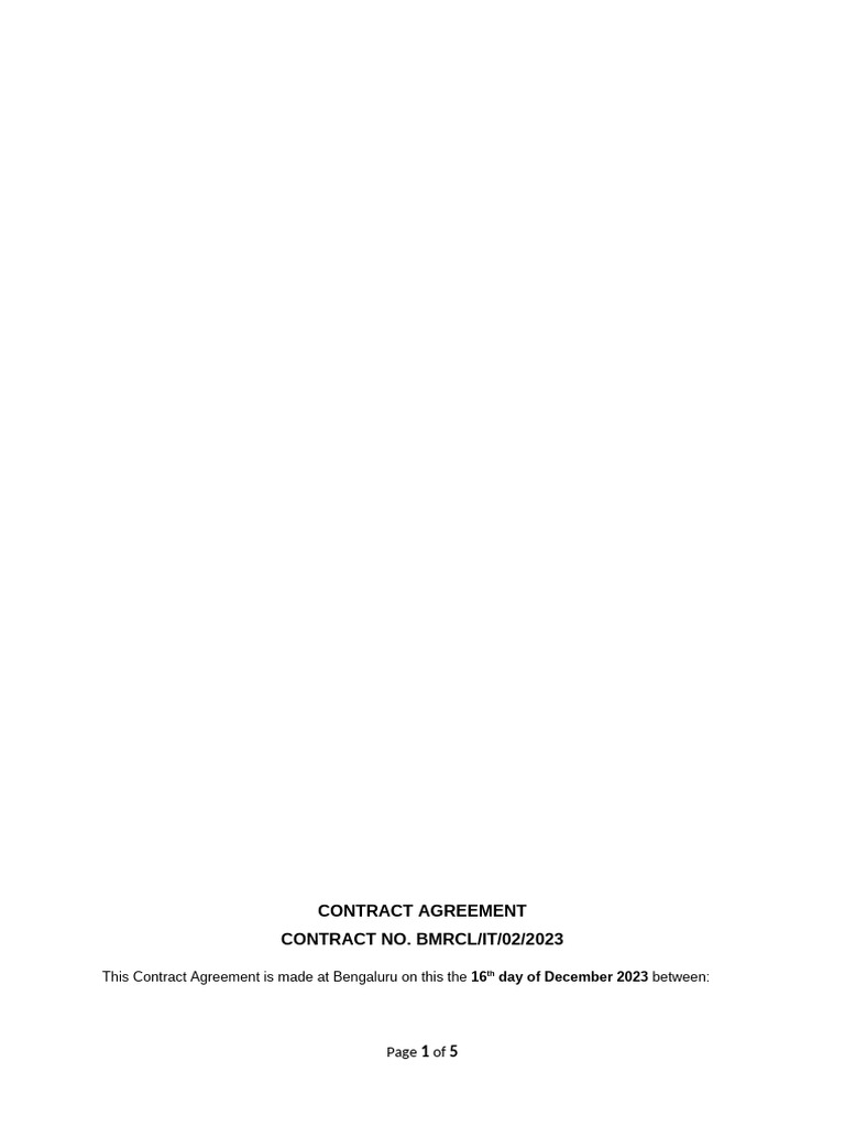 Contract Agreement REVISED | PDF | Contractual Term | Business Law