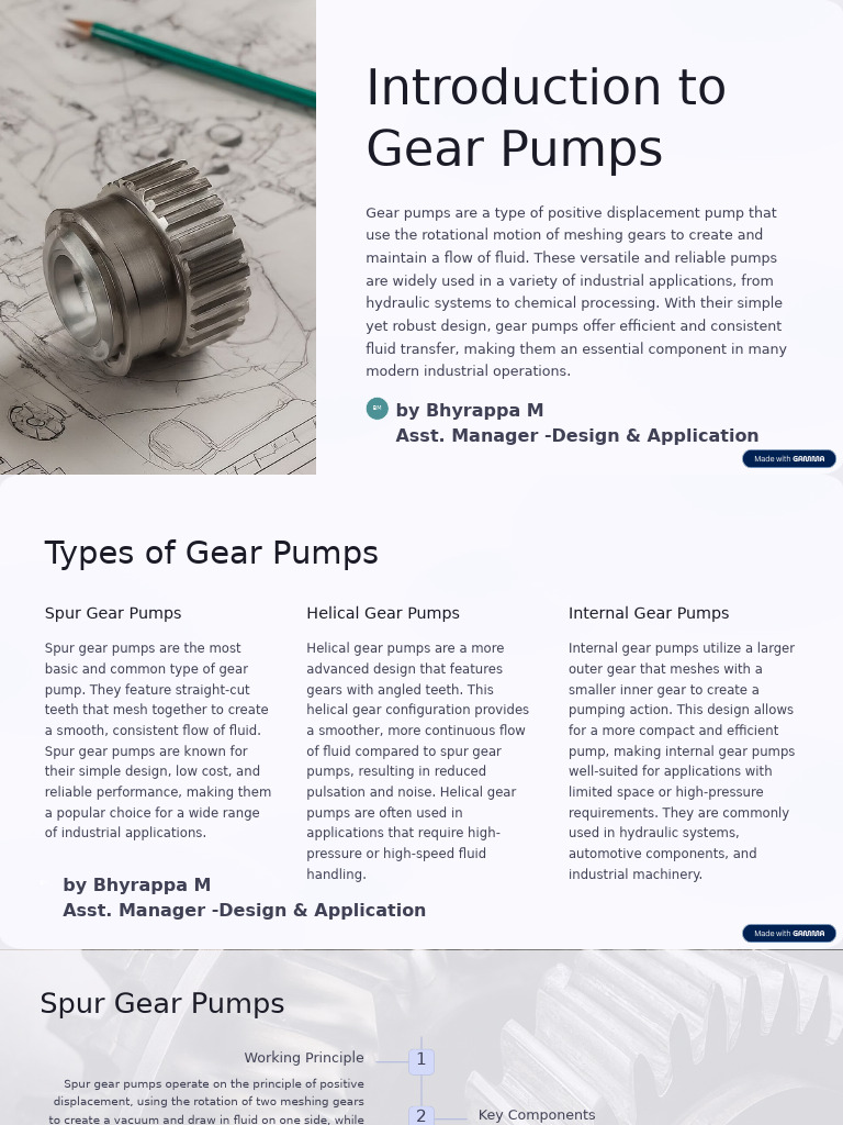 Introduction To Gear Pumps | PDF | Pump | Gear