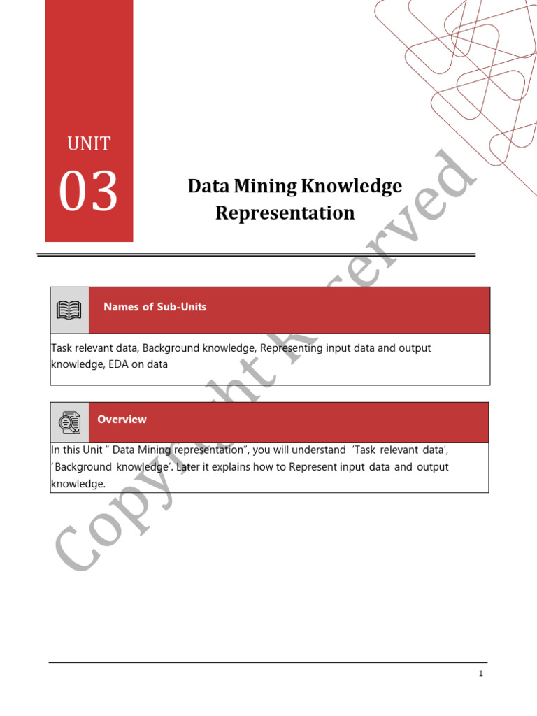VO - MCA - S4 - Data Mining Unit 3 | PDF | Data Mining | Machine Learning