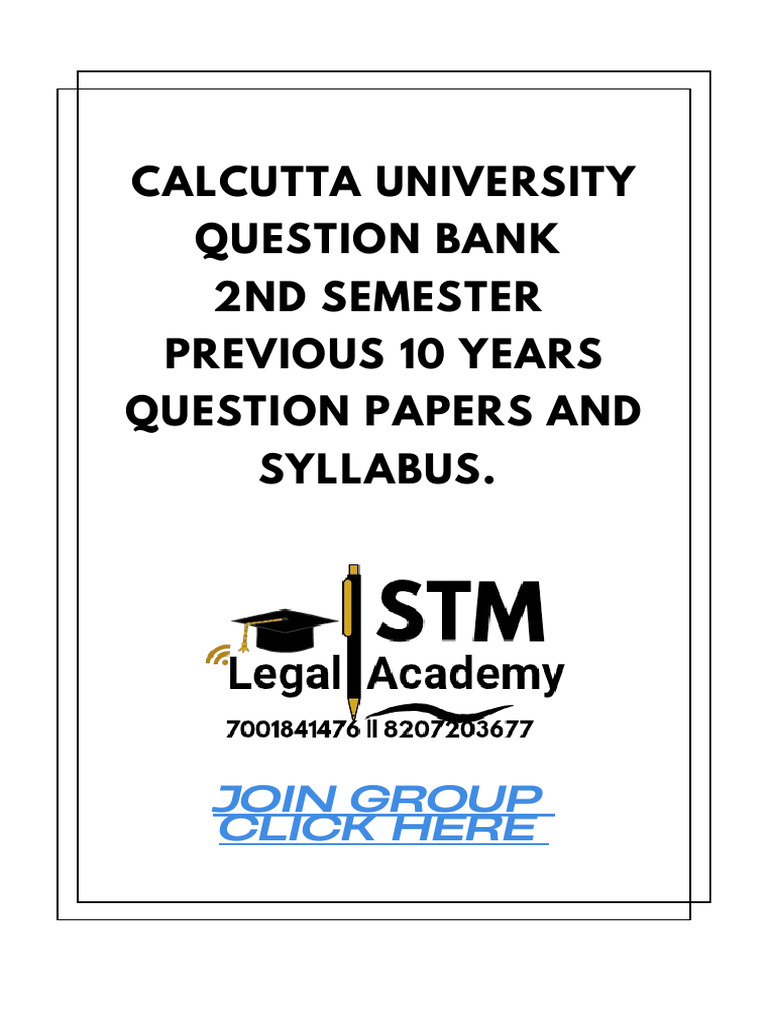 Sem 2, Syllabus & Question Paper STM LEGAL ACADEMY | PDF | Guarantee