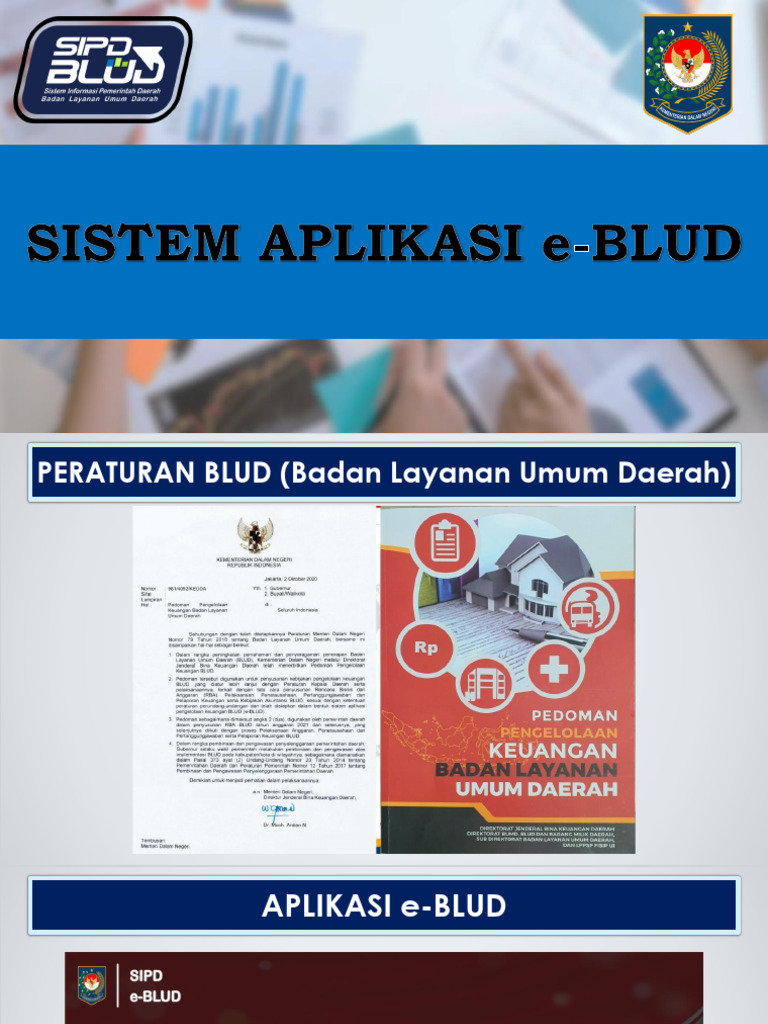 Panduan Aplikasi e-BLUD dan Penganggaran | PDF