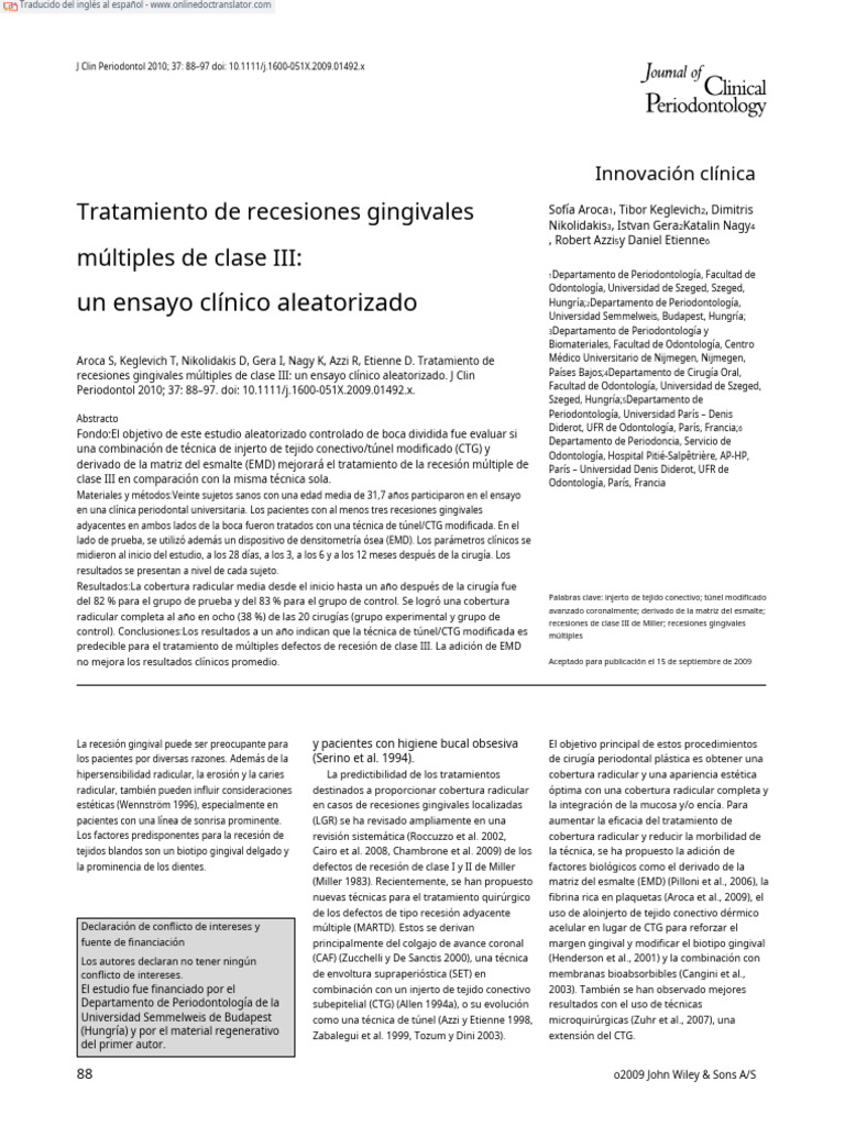 Recesiones Gingivales Multiples Clase Iii | PDF | Aluminio | Odontología