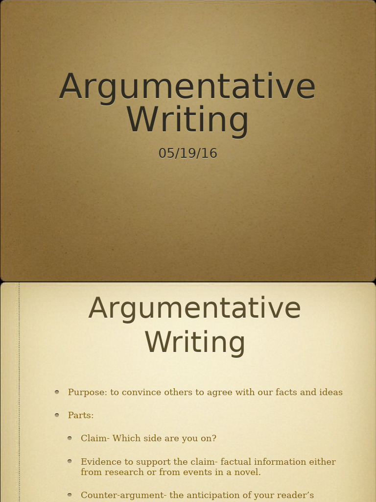 Argumentative Writing | PDF | Characters In Romeo And Juliet