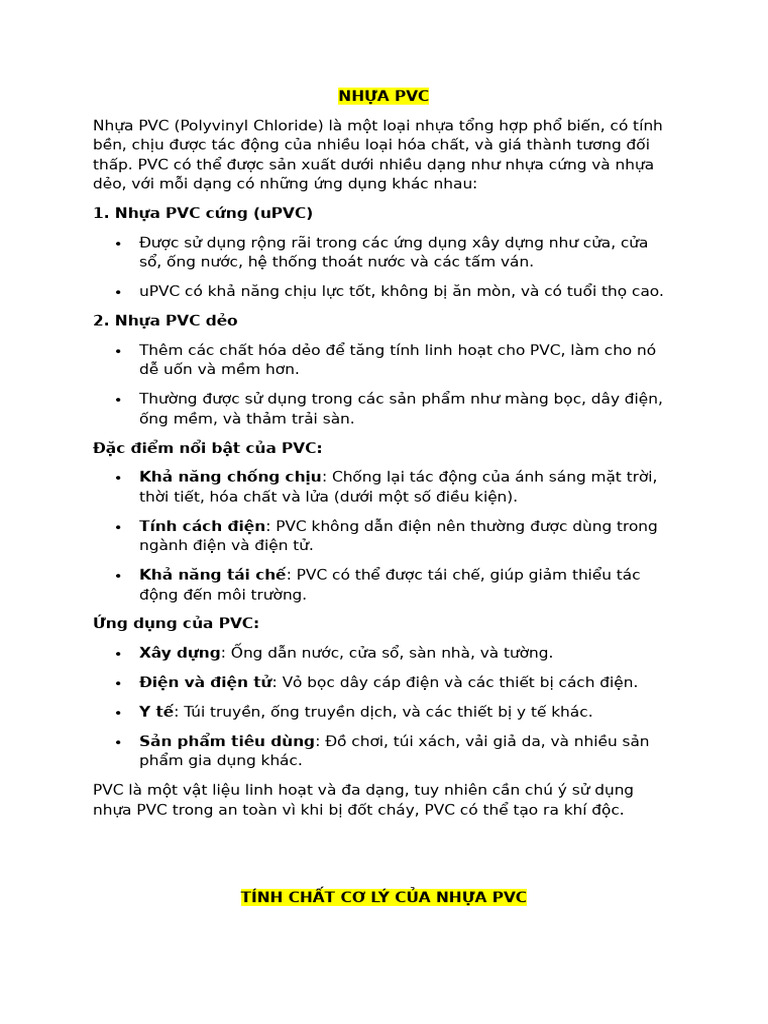 Nhua PVC | PDF