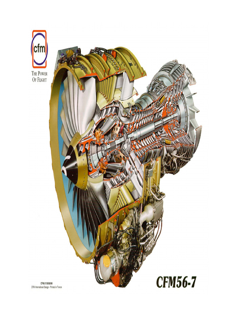 CFM56 7 Cutaway | PDF