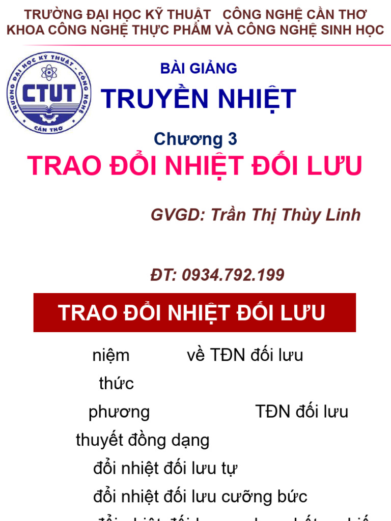5 - Trao Đoi Nhiet Doi Luu | PDF