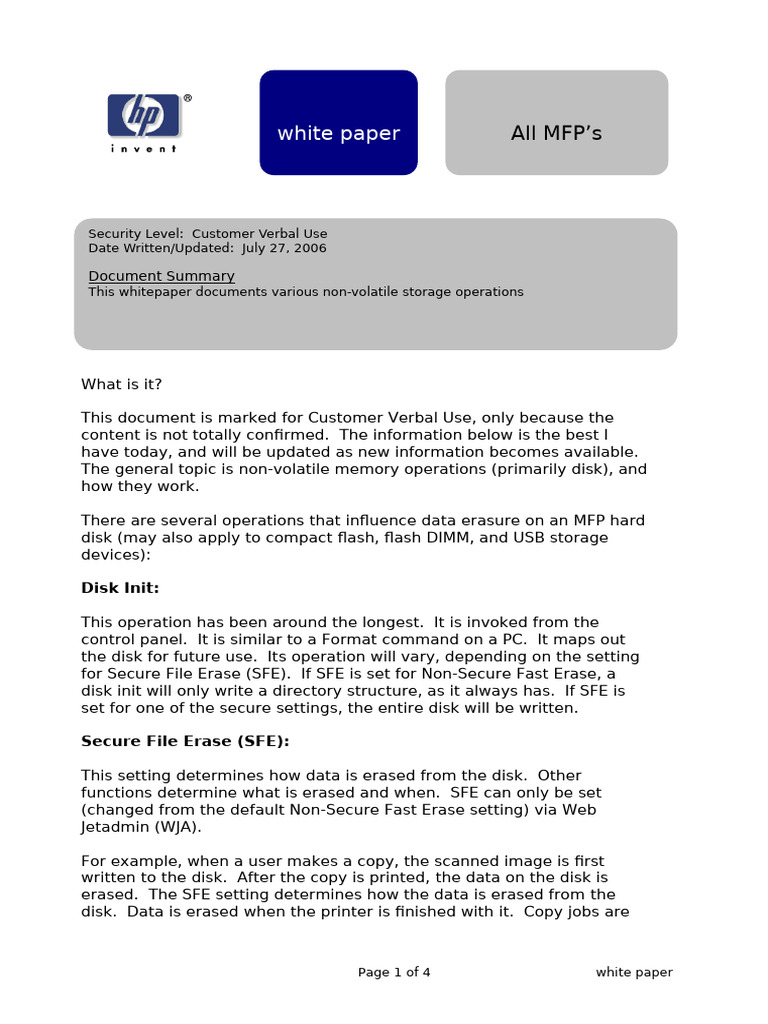 Various Storage Operations | PDF | Computer File | Computer Data Storage