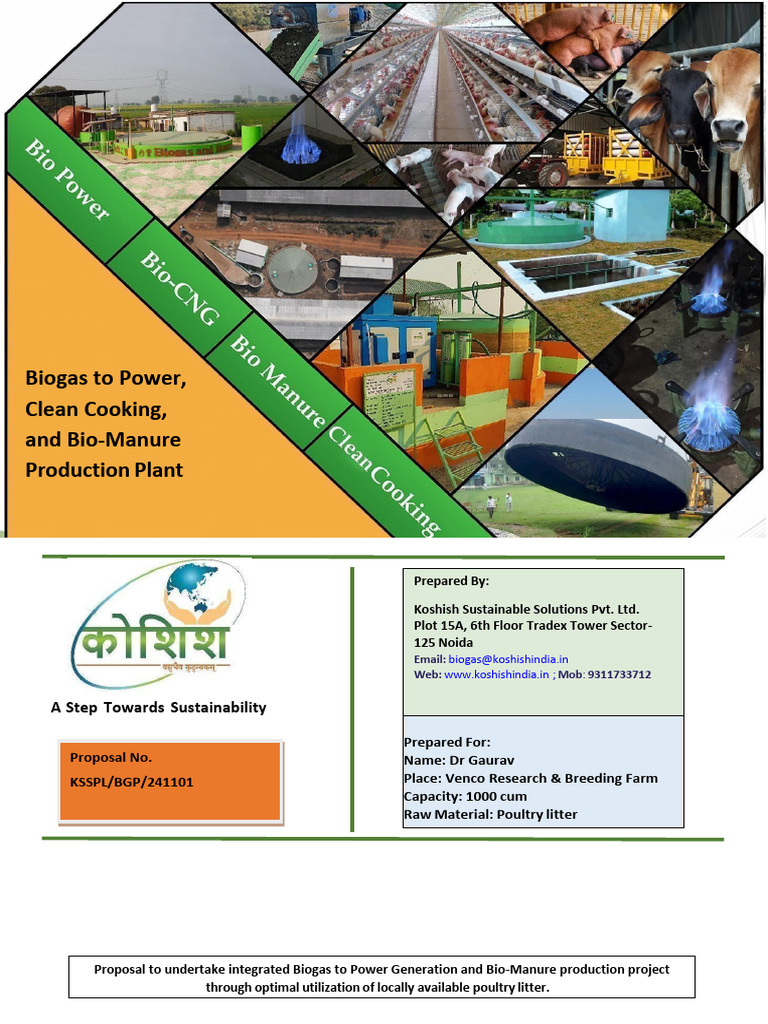KSSPL BGP PL 241101 200cum. | PDF | Biogas | Fertilizer