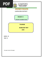 English Fal p1 Grade 12 March 2025 Memo | PDF