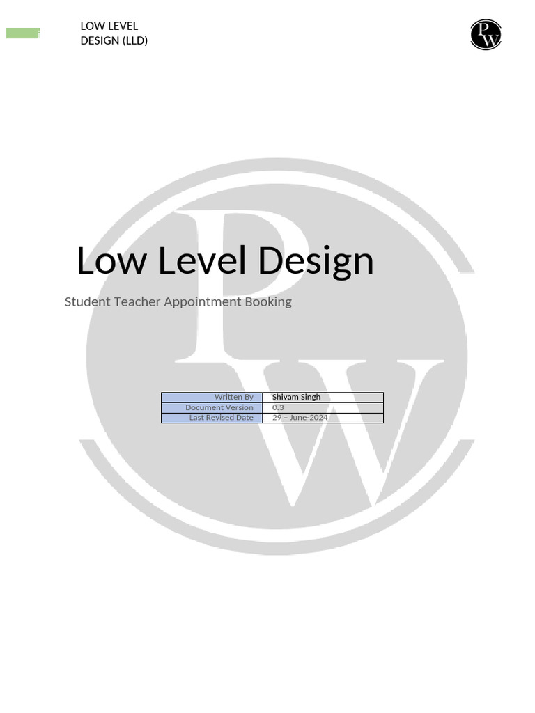 Low Level Design FoodRecommendatio v0.3(Changed) | PDF | Computer Program | Programming
