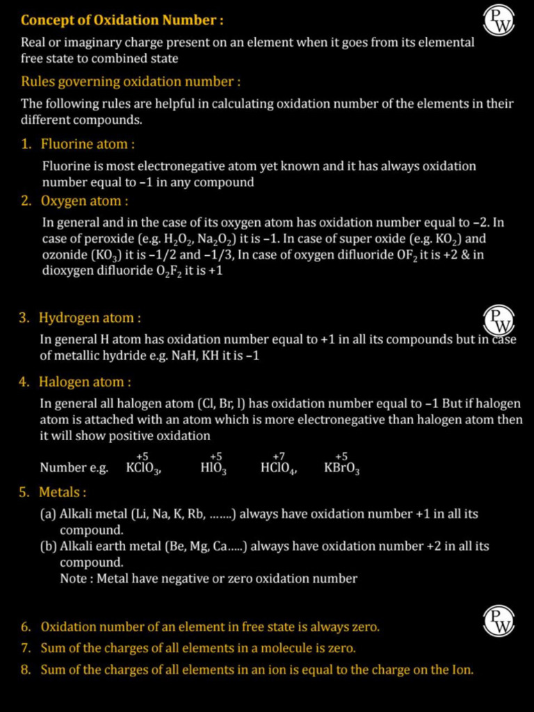 Oxidation States | PDF