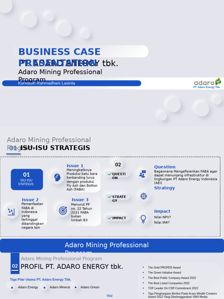 Program Profesional Adaro 2023 | PDF