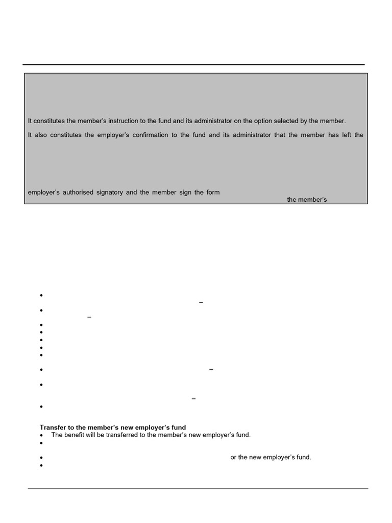 2023 Member Termination Form | PDF | Retirement | Pension