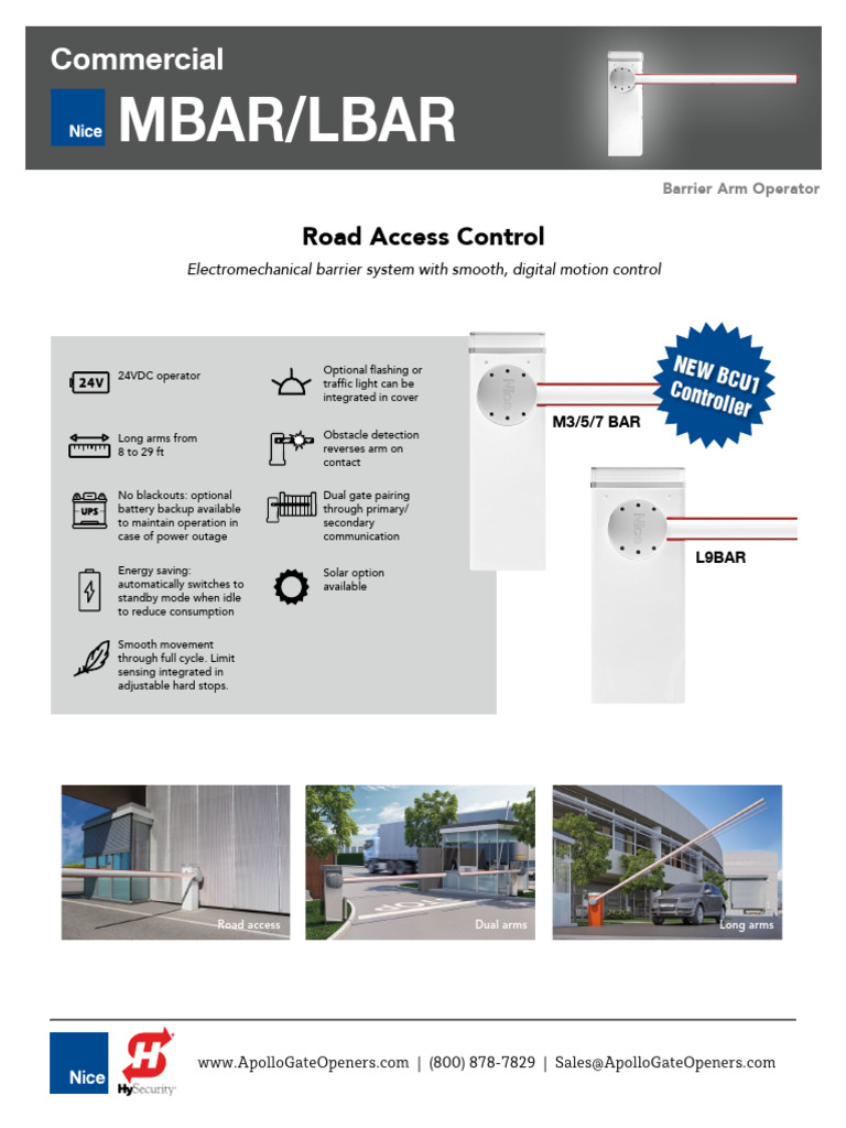 Advanced Electromechanical Barrier Systems | PDF | Electronics ...