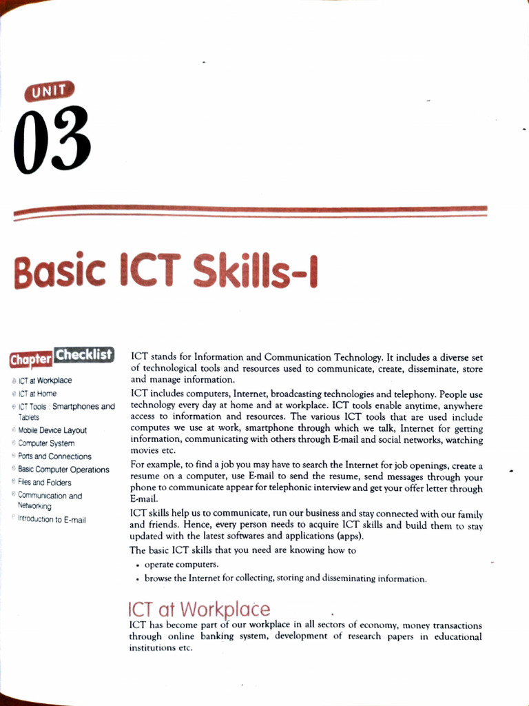 Basic ICT Skills -1 | PDF | Random Access Memory | Printer (Computing)