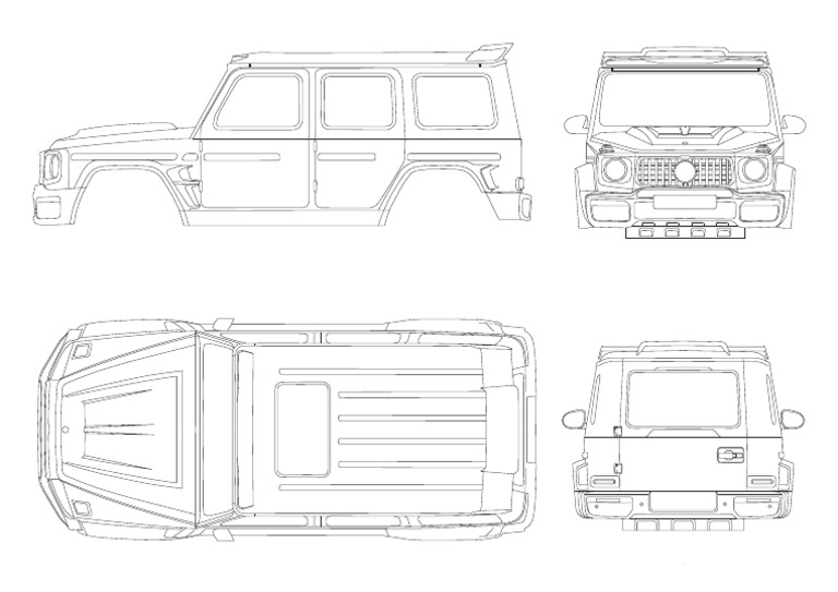 Brabus All Side Views With Proption | PDF