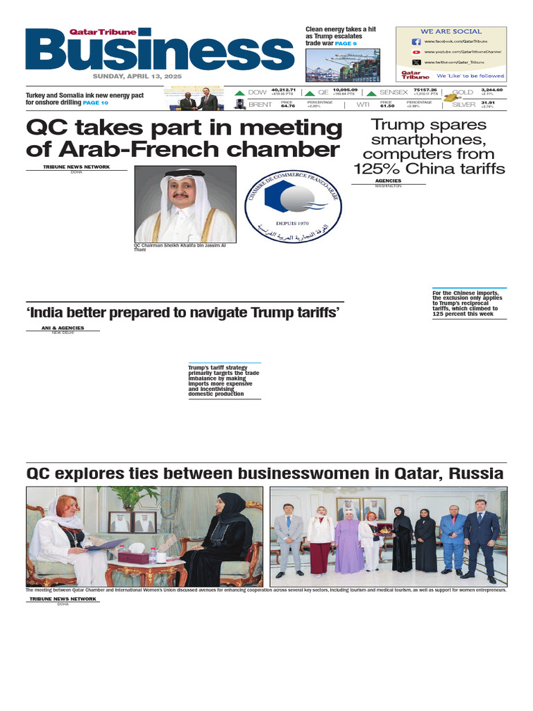 Qatartribune Business 20250413 1 | PDF | Liquefied Natural Gas | Qatar
