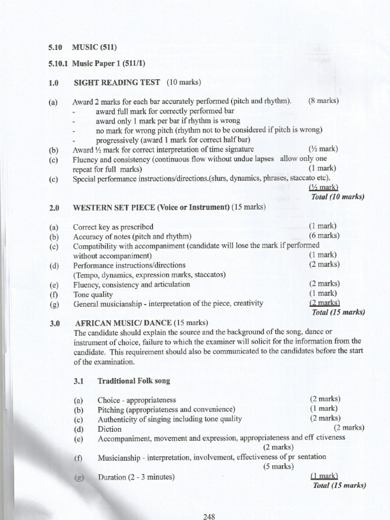 Kcse 2022 Music Pp1 Pp2 Pp3 Answers | PDF