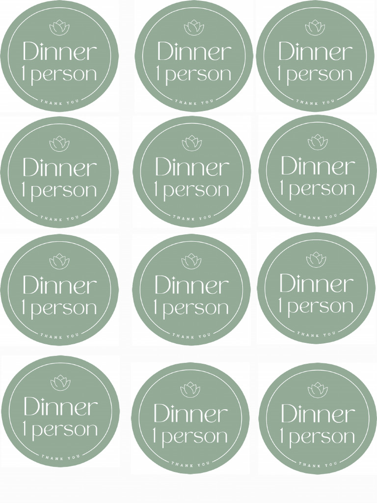 Dinner Token | PDF
