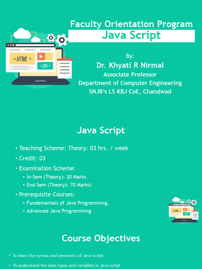 FOP - Java Script - Unit 1 | PDF | Java Script | Html FOP - Java Script - Unit 1 | PDF | Java Script | Html