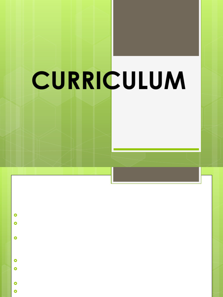 Diapositivas Curricum-1 - 5 | PDF | Plan de estudios | Aprendizaje