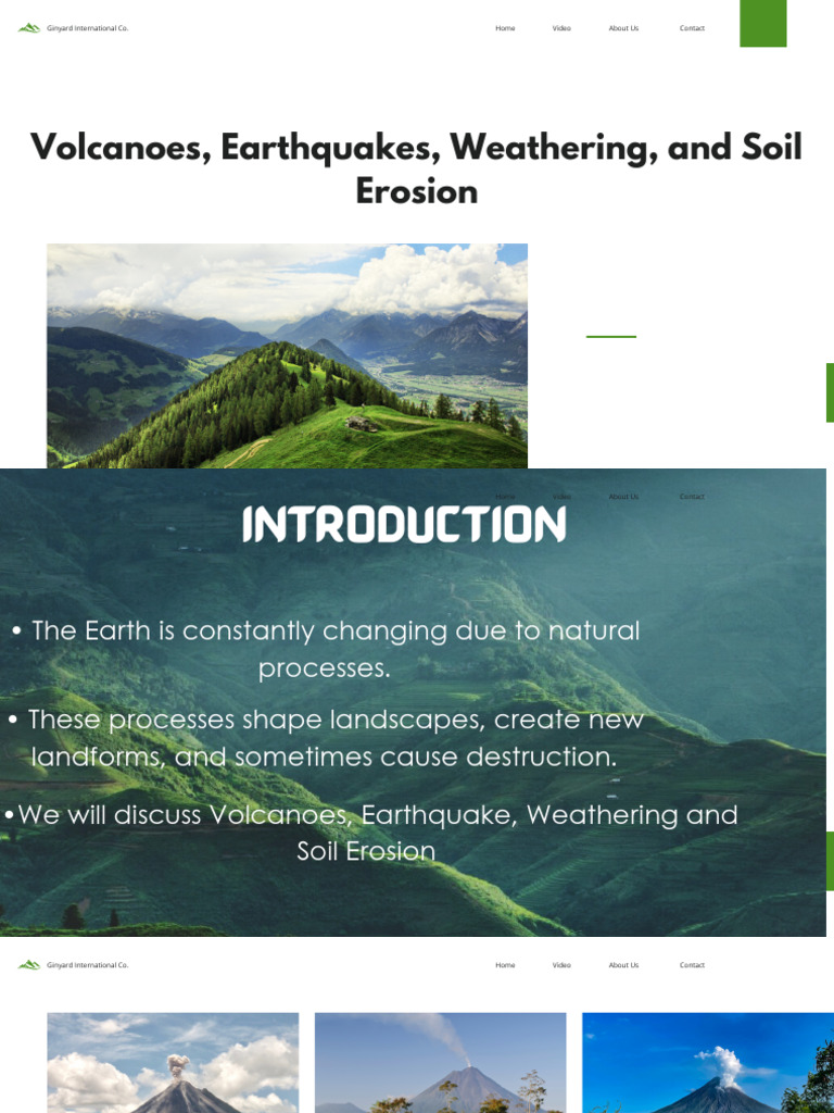 Volcanoes Earthquakes Weathering and Soil Erosion 20250312 130703 0000 ...
