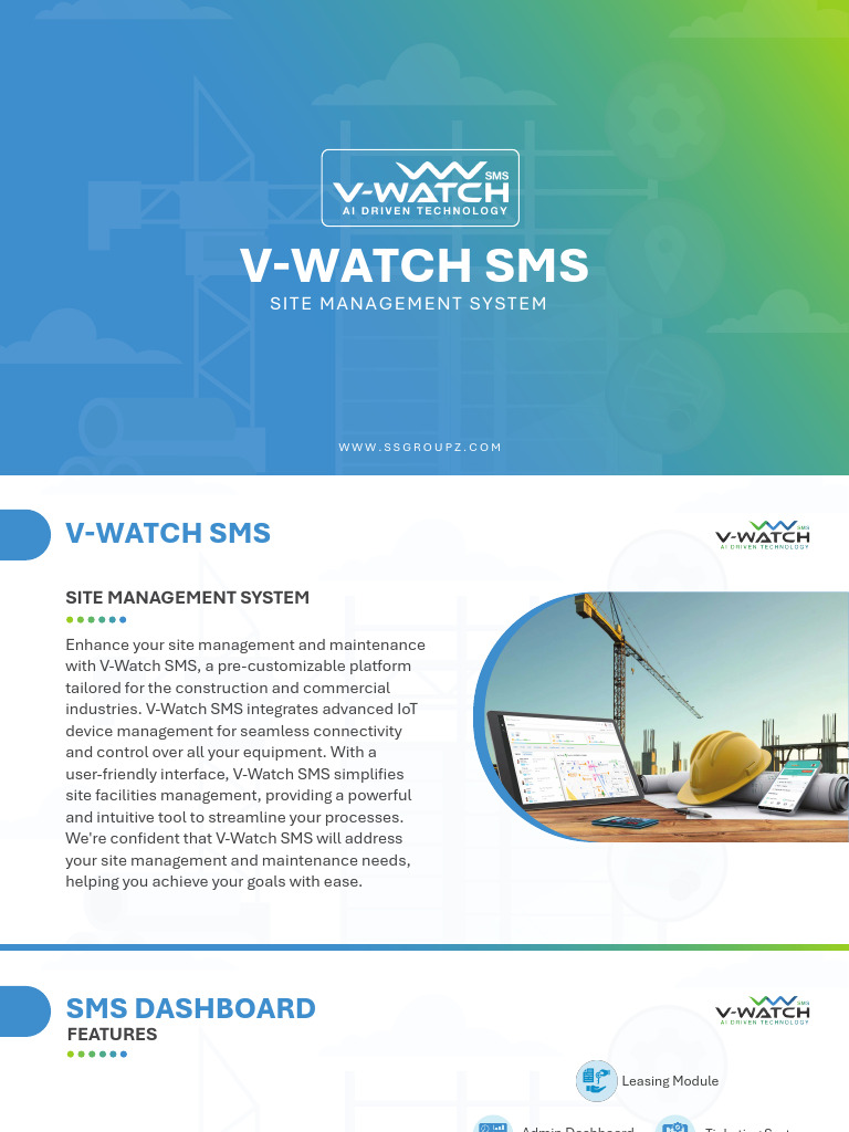 Site Management System Brochure | PDF | Computing | Software