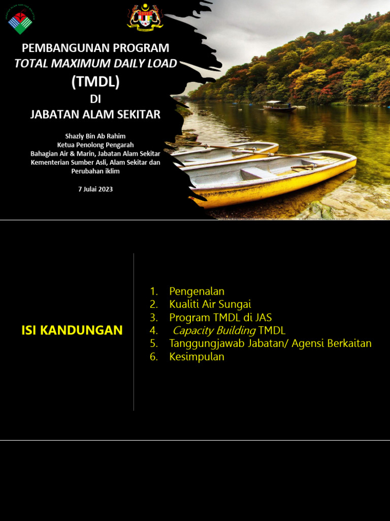 03 Slide Pembangunan Program TMDL JAS 20 Jun 2023 | PDF