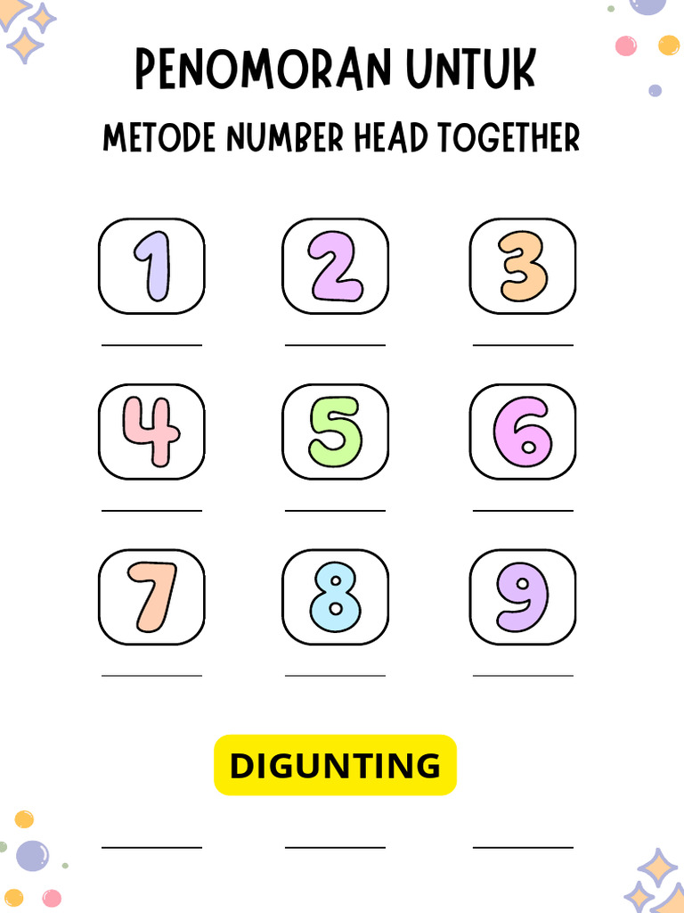 Penomoran Untuk Metode Number Head Together | PDF