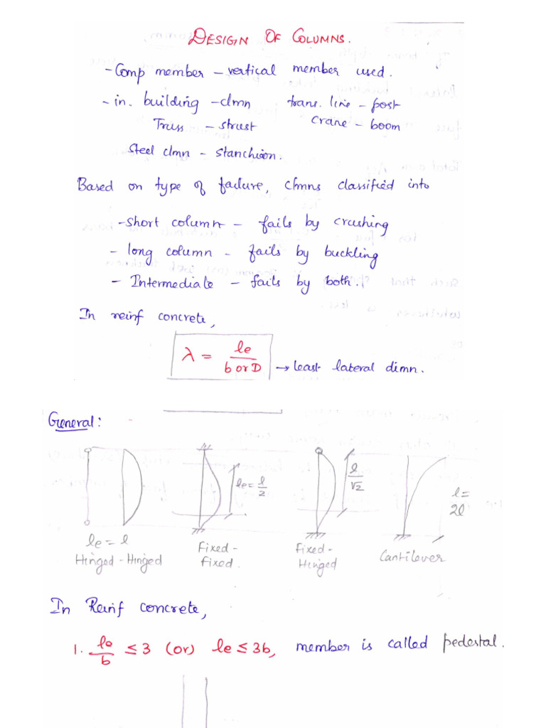 Design of Columns | PDF